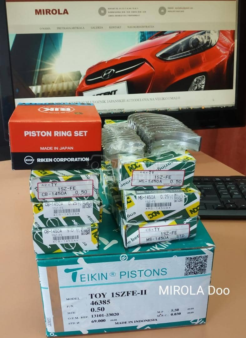 klipovi, karike ,ležajevi, za Toyota Yaris od 1999. do 2005. god ...