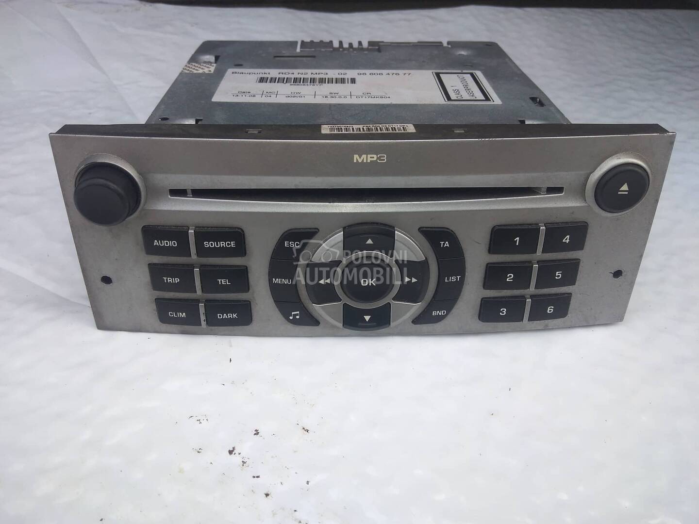 Cd radio za Peugeot 407 | Auto oprema | Polovni Automobili