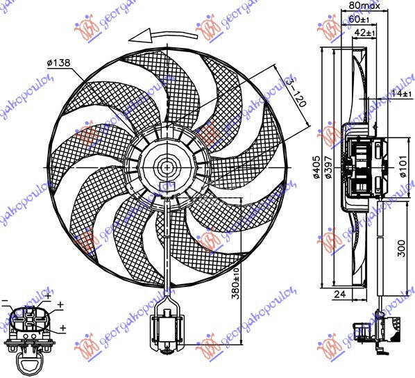 Ventilator za Opel Astra J - 13267640 | Auto delovi | Polovni Automobili