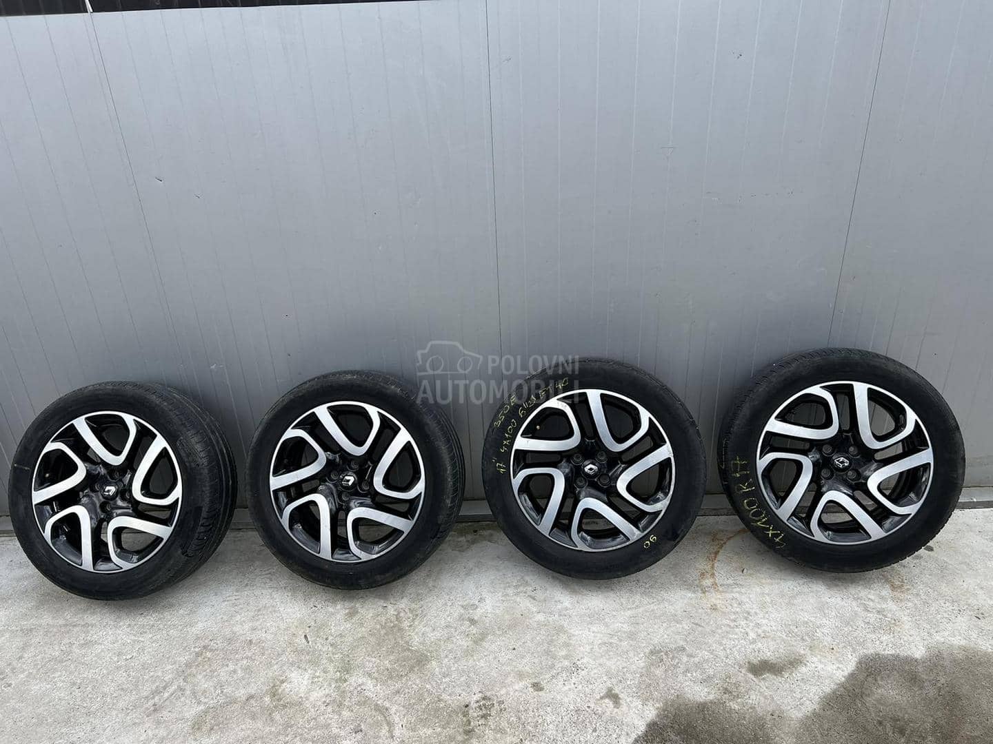 Aluminijumske felne Renault 17" 4 x 100 | Felne i ratkapne | Polovni ...