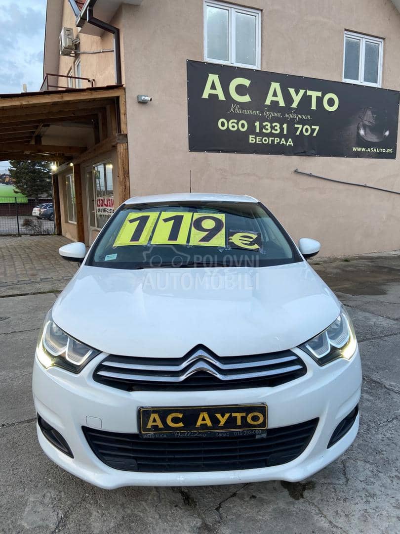 Polovni Citroen C4 1.6 HDI 2016. god. Polovni Automobili Srbija, Beograd