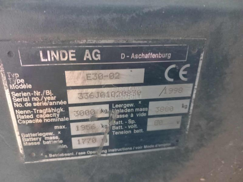 Linde E30 (1998) - 4.100 € - 21400 Bačka Palanka - www.mojnovisad.com