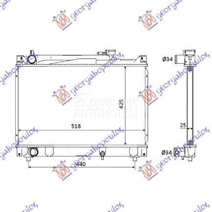 HLADNJAK MOTORA 2.0 V6 - 2.0 1 za Suzuki Vitara od 2000. do 2027. god ...